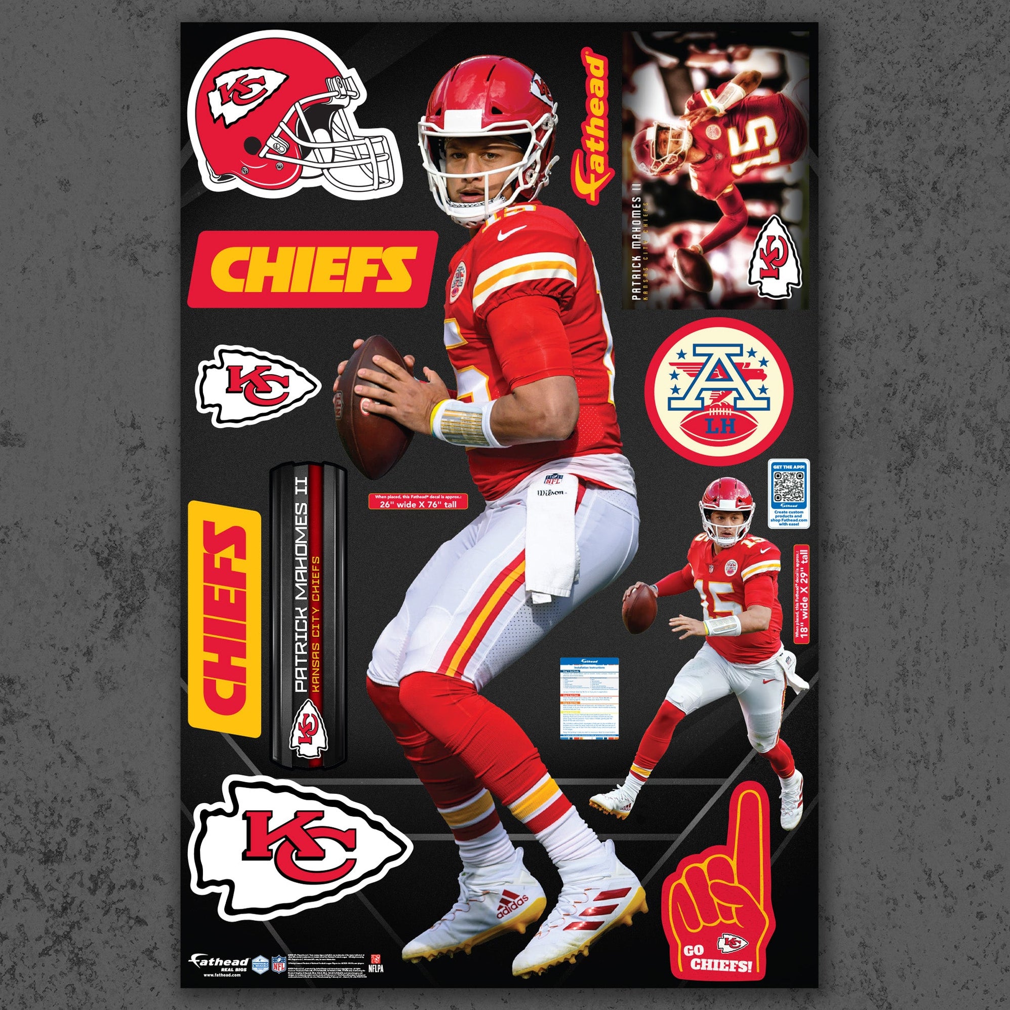 Patrick Mahomes II - RealBig Arrowhead Ace Collection - Official NFL ...