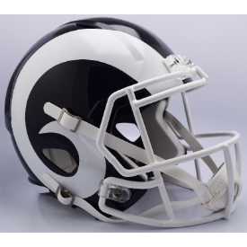 Los Angeles Rams Full Size Authentic Speed Football Helmet White Horn ...